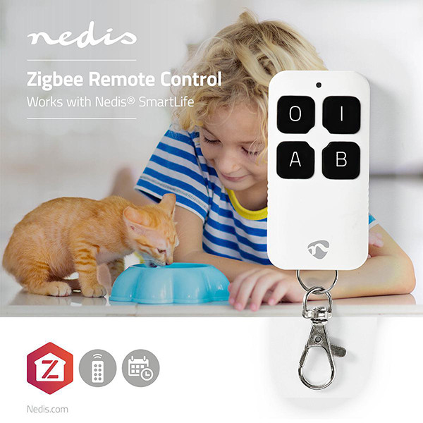 Nedis Smart afstandsbediening | 4 knoppen | Zigbee 3.0 | Wit Nedis 123led.nl